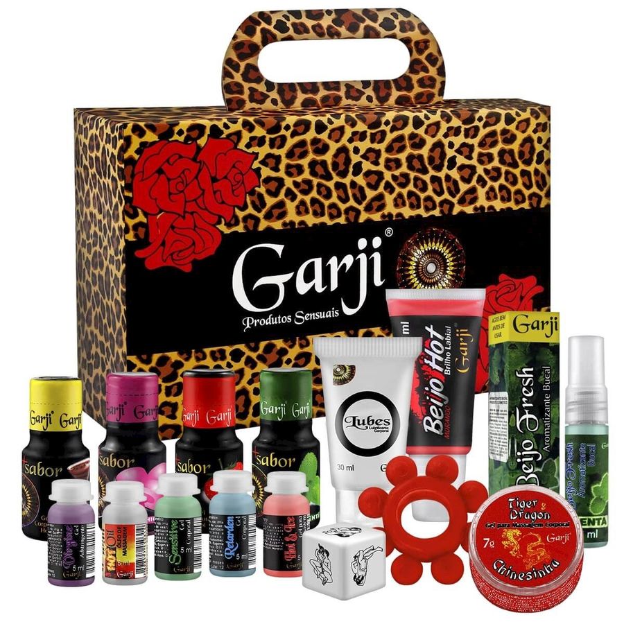 Kit Sensual 2 com 15 Itens Garji em 10X Sem Juros