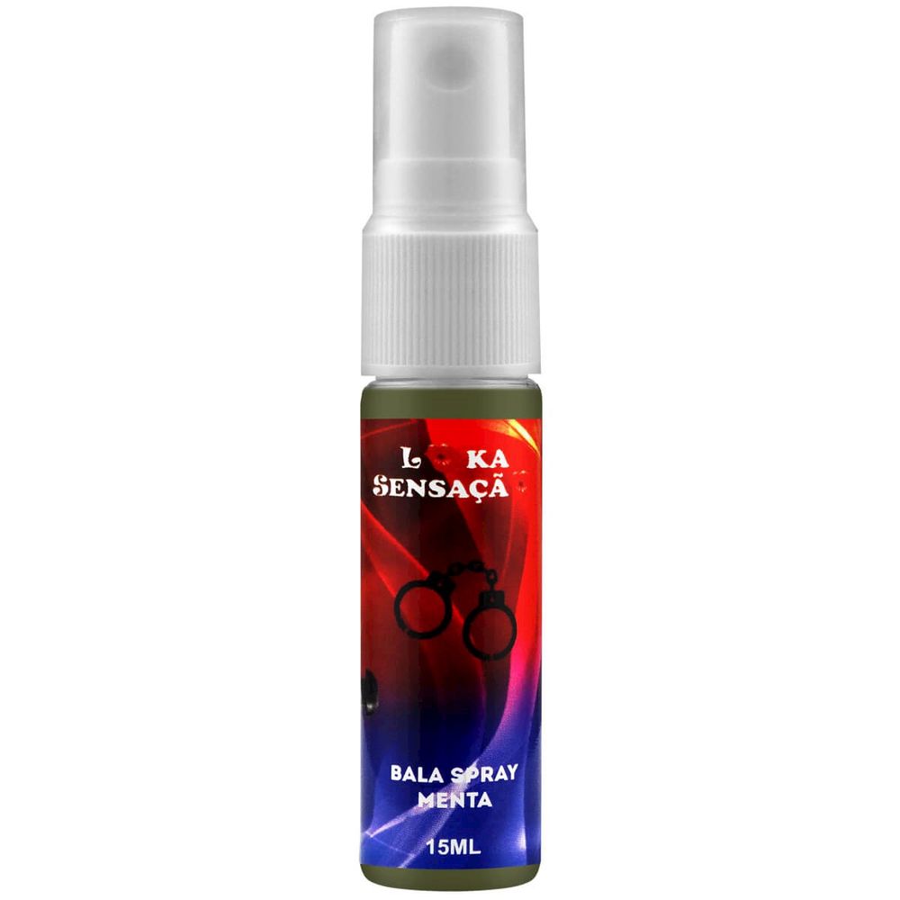 Loka Policial Bala Spray Vibrante Menta 15ml Loka Sensação em 10X Sem ...