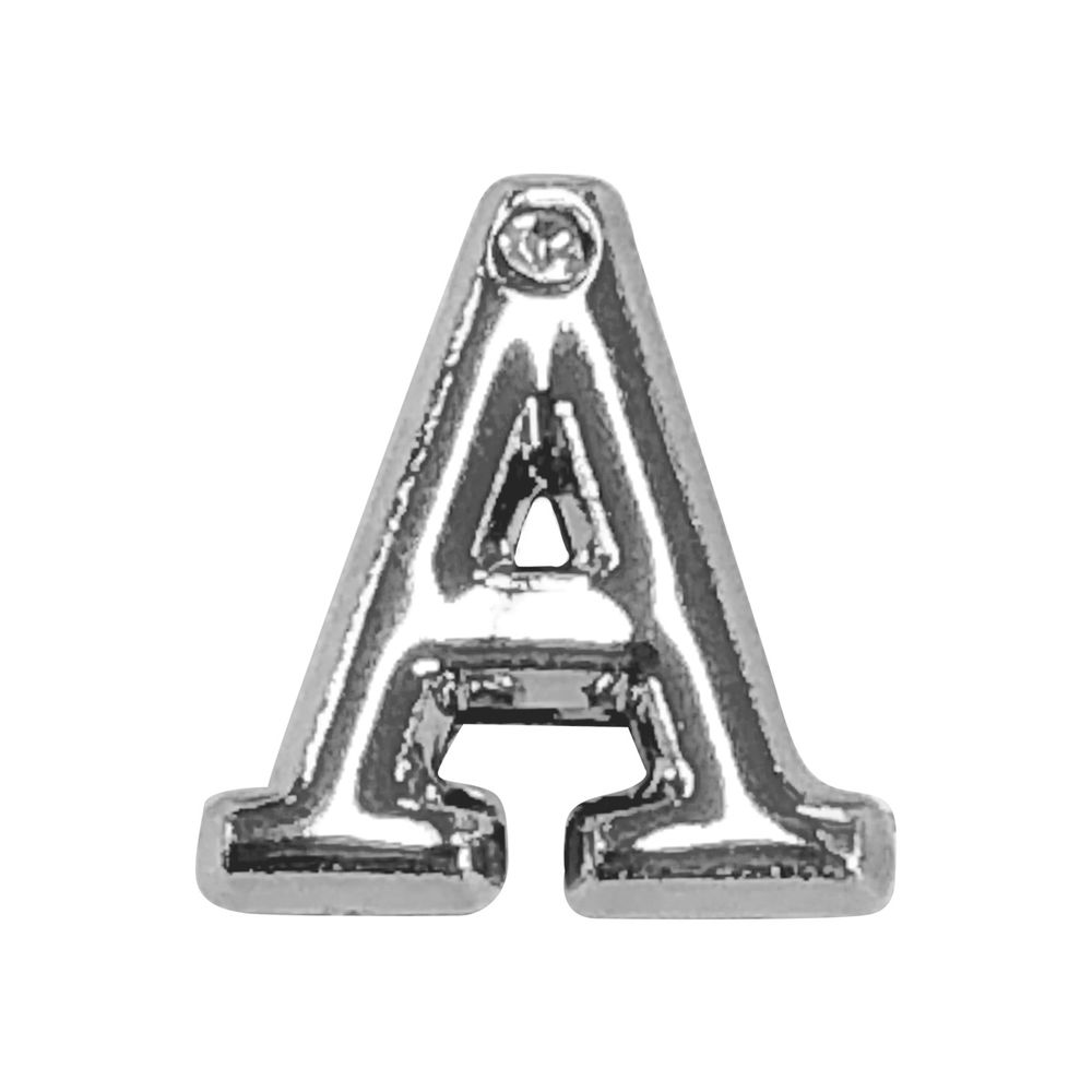 Letras em Metal Cromado com Strass para Personalização do Plug ABC Hard ...