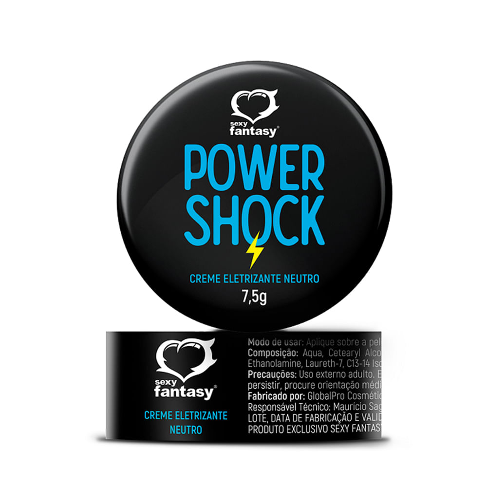 Power Shock Creme Eletrizante Neutro 7,5g Sexy Fantasy em 10X Sem Juros ...