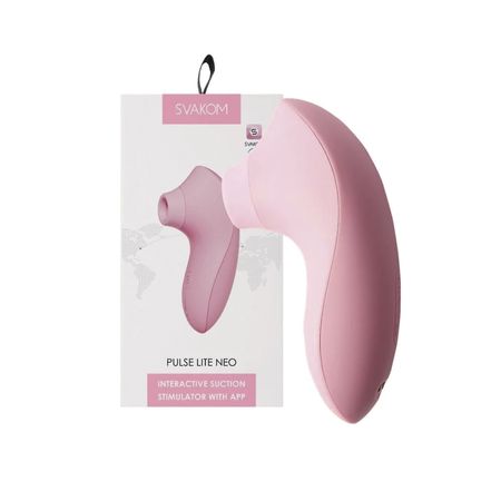 Svakom Pulse Lite Neo Vibrador Estimulador Interativo com 5 Modos de Onda de Pressão e ...