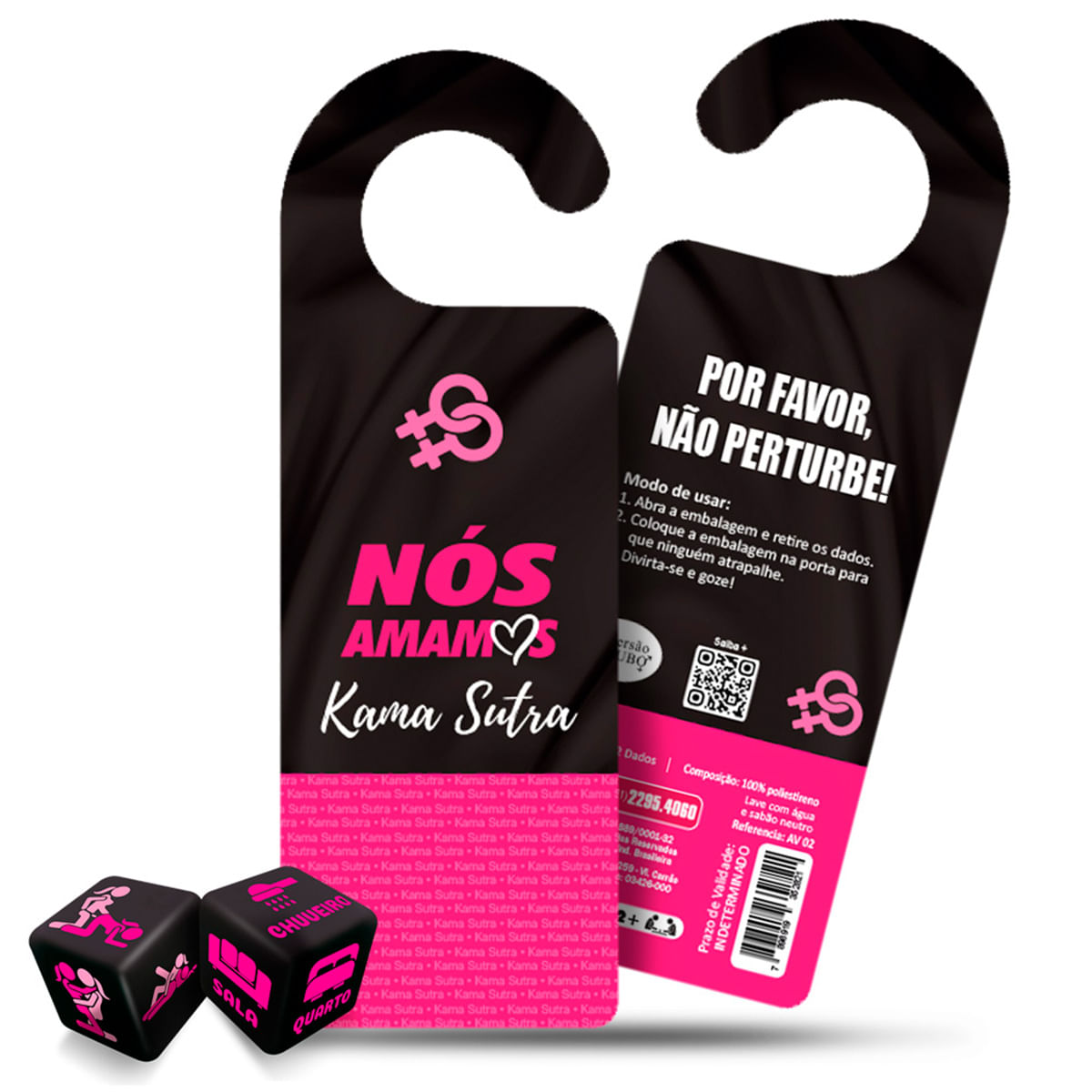 Nós Amamos Par De Dados Kama Sutra Lesbica E Aviso De Porta Diversão Ao