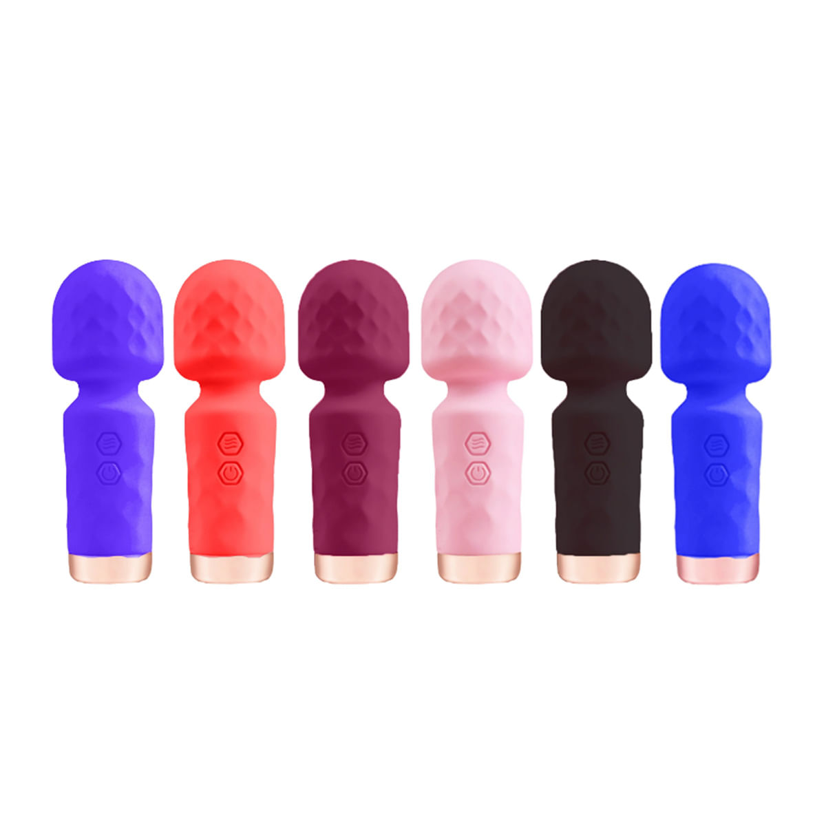 Mini Varinha Mágica Vibratória Texturizada com 10 Modos de Vibração Libb