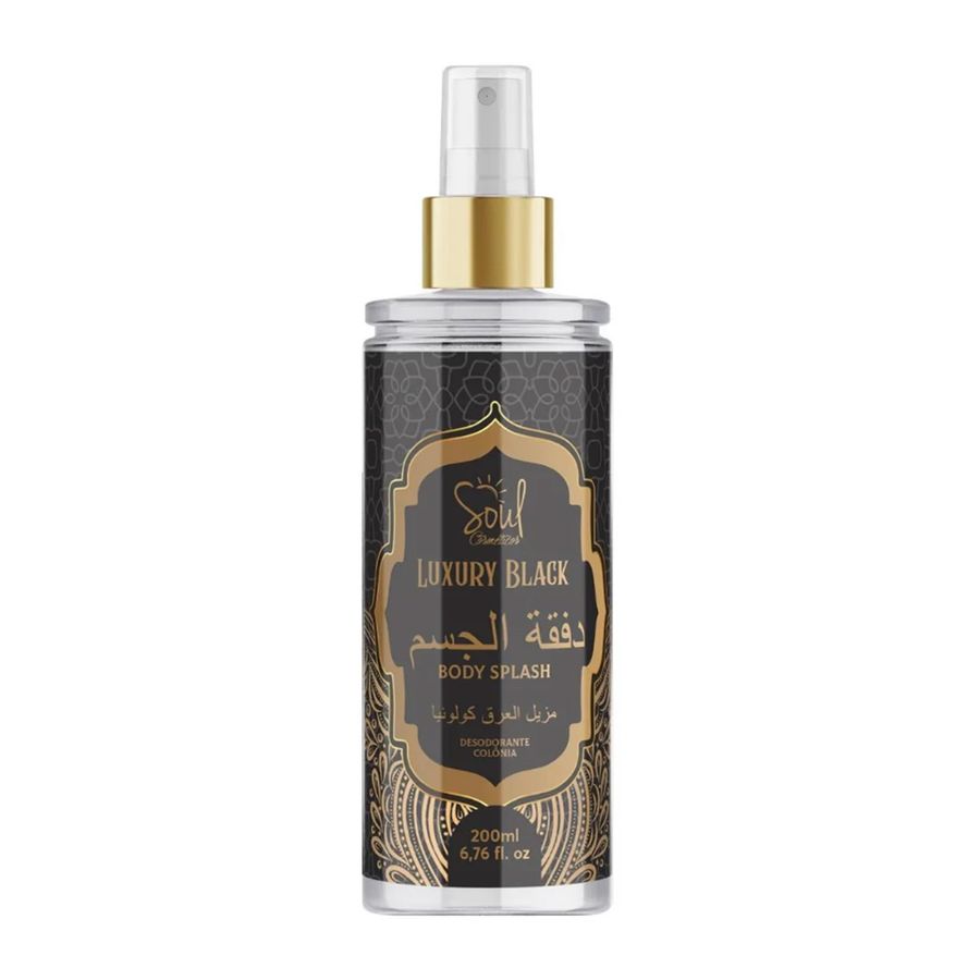 Body Splash Luxury Black 200ml Soul Cosméticos
