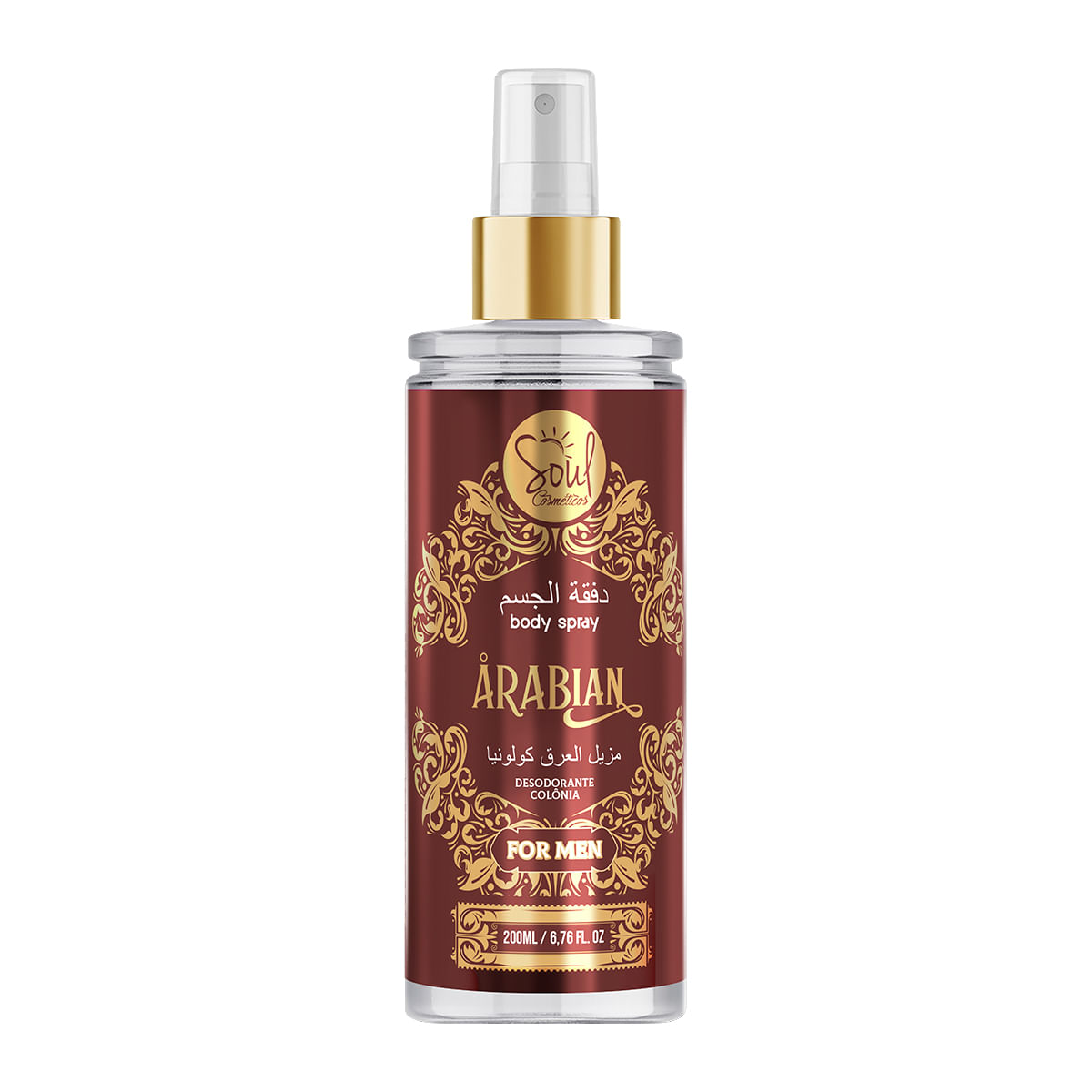Body Splash Arabian 200ml Soul Cosméticos
