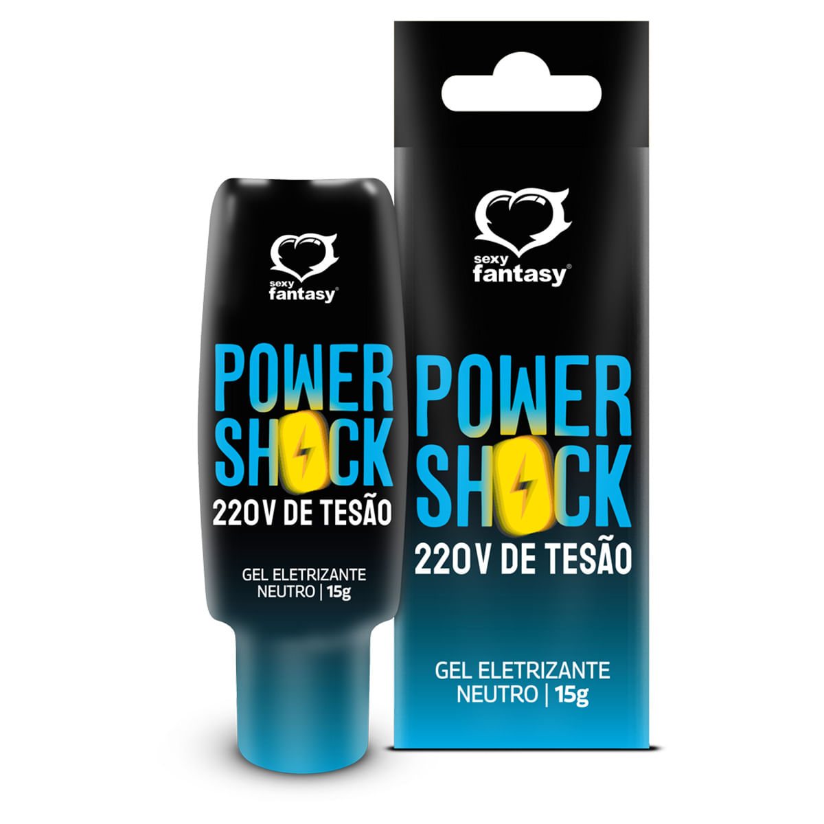 Power Shock 220 V de Tesão Gel Eletrizante Neutro 15g Sexy Fantasy em ...